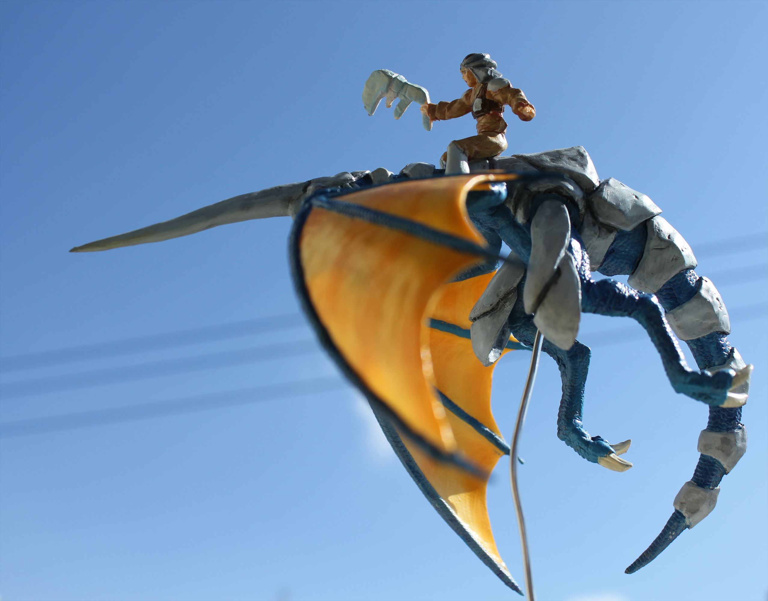 Panzer Dragoon Legacy - Blue Dragon and Rider Sculpture (2 of 7)