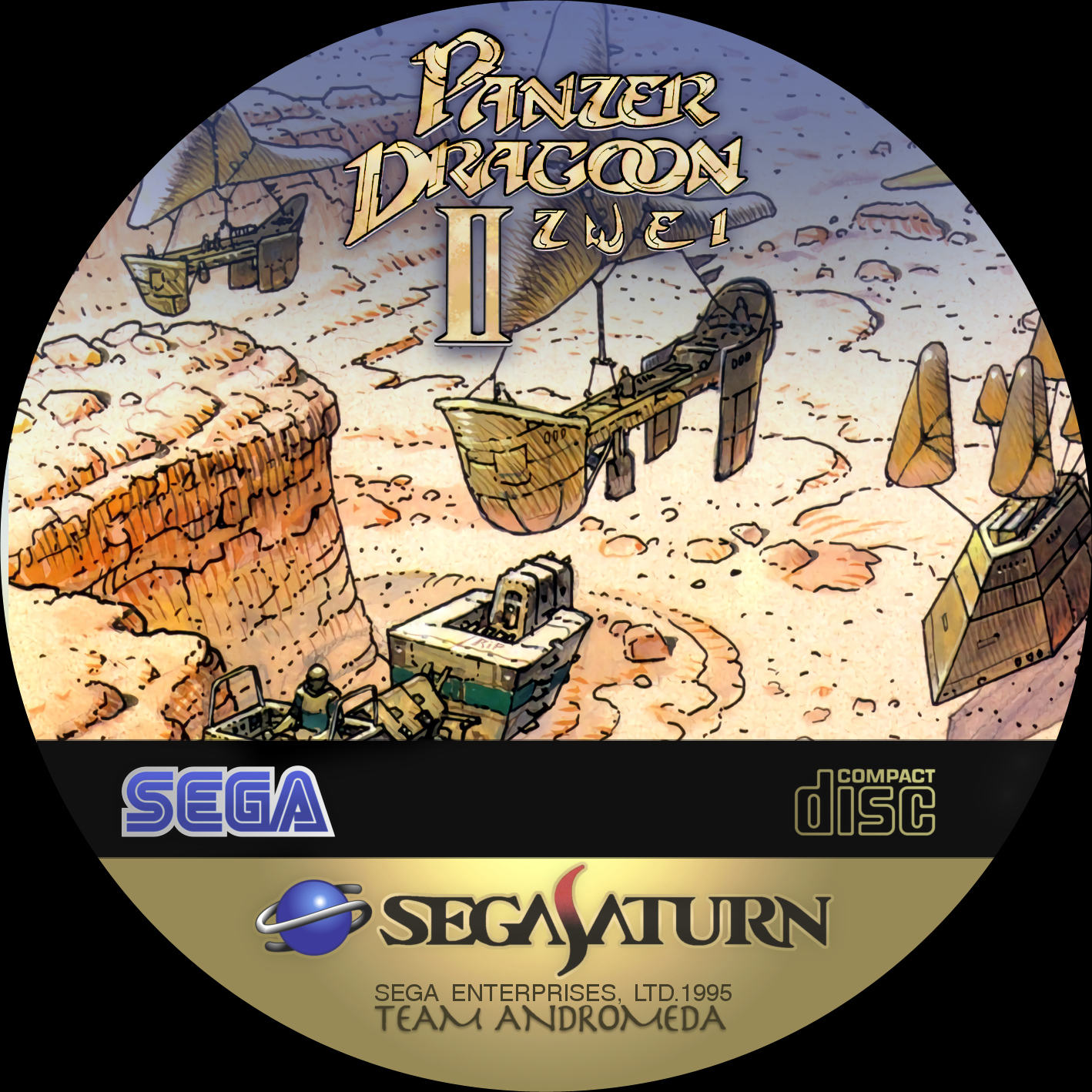 Panzer Dragoon Legacy - Panzer Dragoon II Zwei Custom Disc Label