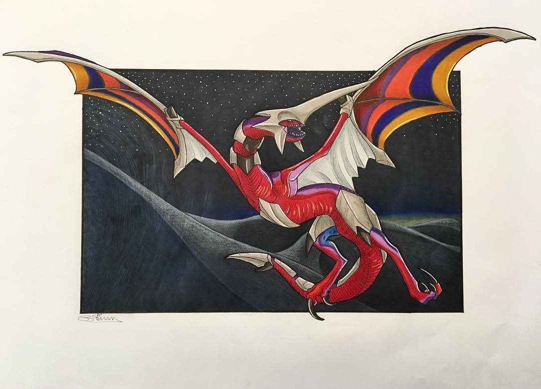 Panzer Dragoon Legacy - Stripe Wing Dragon Fan Art