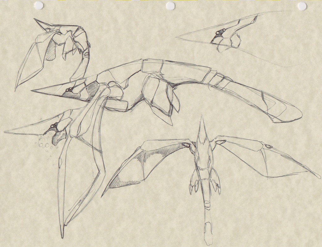 Panzer Dragoon Legacy - Proto-Dragon Sketches