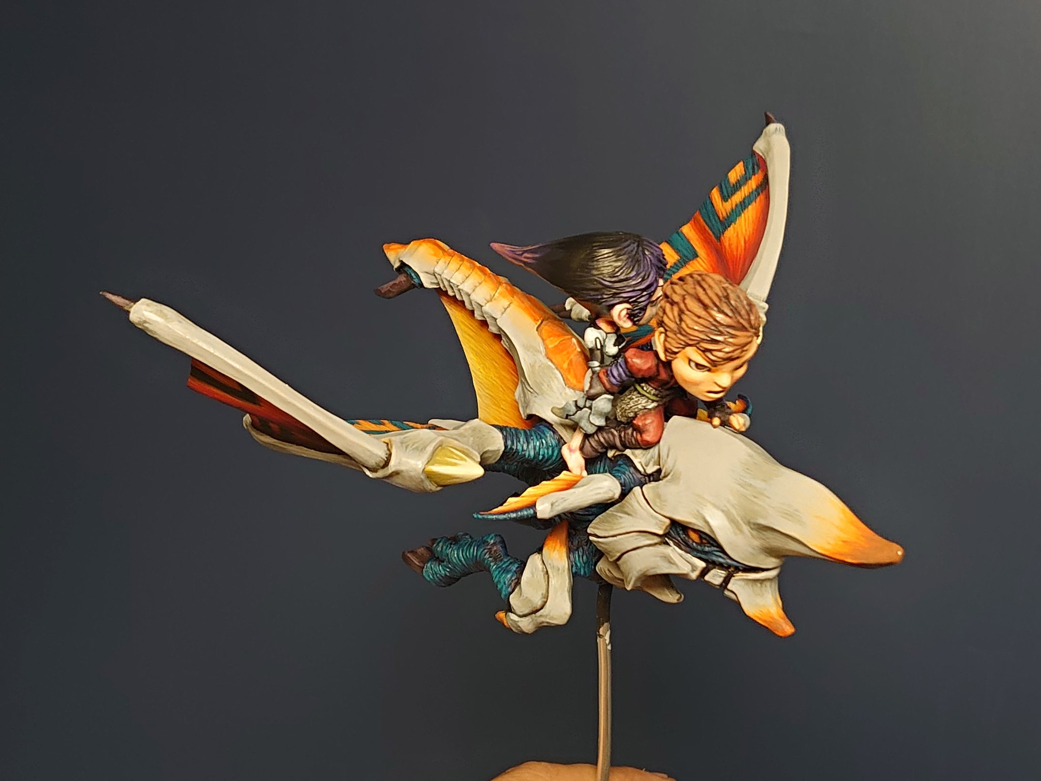 Panzer Dragoon Legacy - Azel and Edge Ride The Arm Wing Sculpture