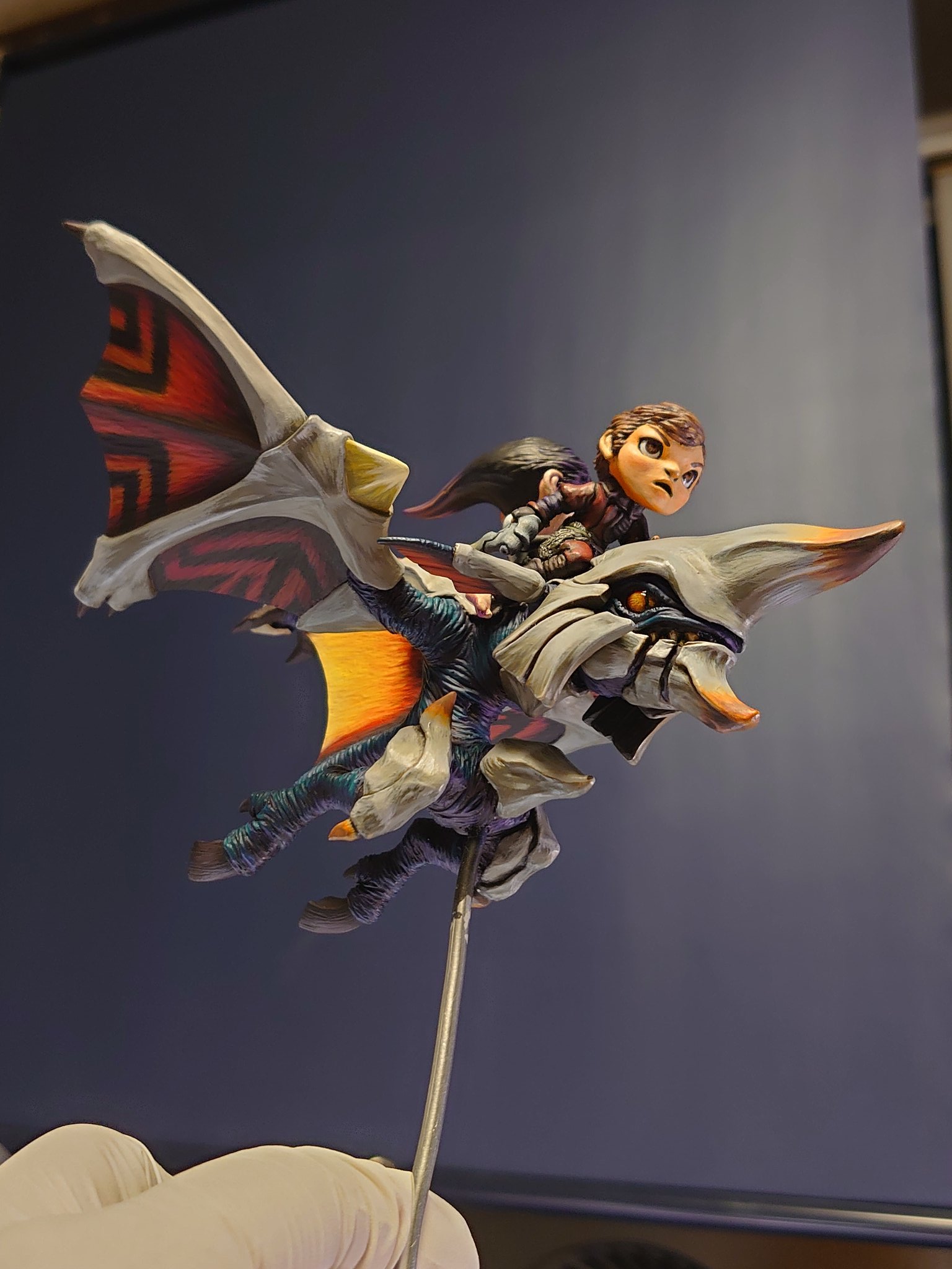 Panzer Dragoon Legacy - Azel and Edge Ride The Arm Wing Sculpture