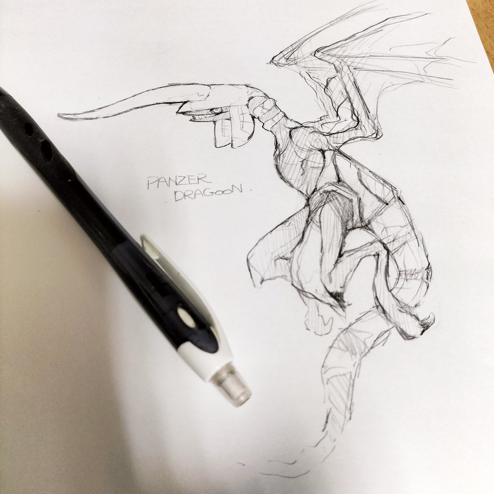 Panzer Dragoon Legacy - Blue Dragon Sketch
