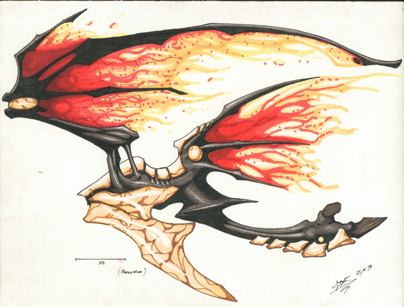 Panzer Dragoon Legacy - Phoenix Wing Diagram